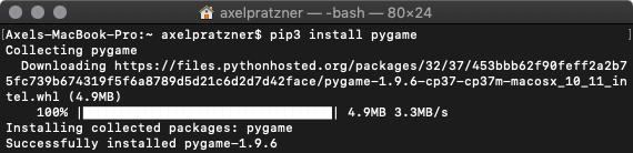 Pygame Installieren Unter MacOS F r Python